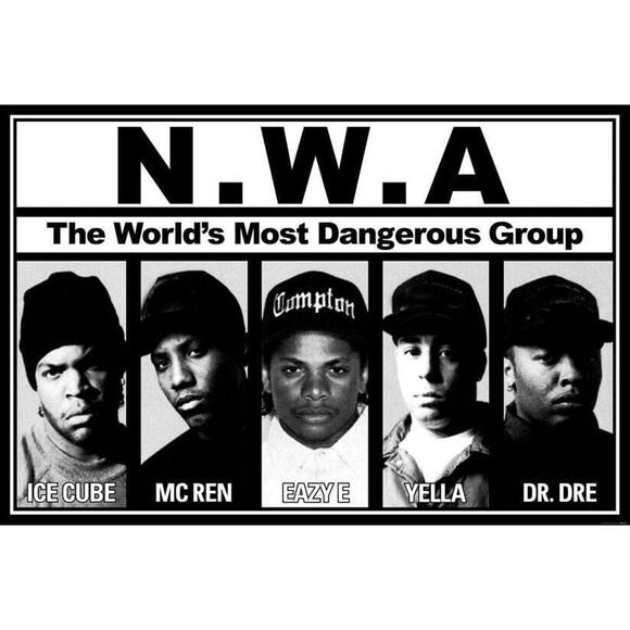 Accents | Nwa The Worlds Most Dangerous Group Poster 24 X 36 New | Poshmark